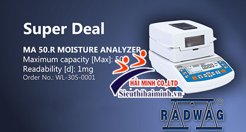 Bán cân phân tích độ ẩm Radwag MA50.R đúng giá